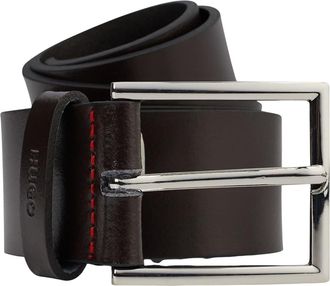 HUGO BOSS Giaspo G&uuml;rtel f&uuml;r Herren, Leder (Braun)