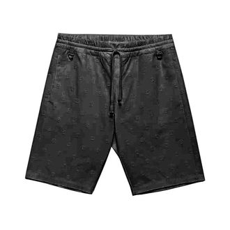 John Richmond Homme, Shorts, Noir, Taille: S Bermuda coulisse e dettagli metallici