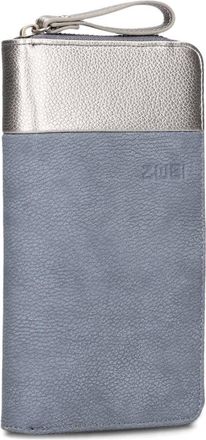 zwei Damen Geldb&ouml;rse Eva EV2 langes Portemonnaie 15 Kartenf&auml;cher, Sichtfach, 2 Scheinf&auml;cher, Geldbeutel mit M&uuml;nzfach & umlaufenden Rei&szlig;verschluss, weiches 