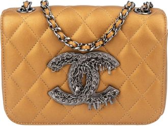 Chanel Crossbody Bags - Chanel Limited Quillted Lambskin Single Flap Cross - Gr. unisize - in Bunt - f&uuml;r Damen