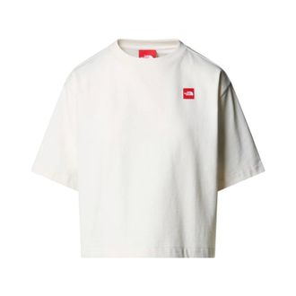 The North Face Femme, Sport, Blanc, Taille: 40 FR T-shirt girocollo mezza manica logo