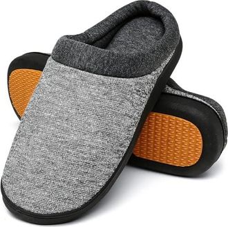 Mishansha Chaussons Femme Hiver Pantoufles Femme Hiver Confortable Charentaises Chaud Antidérapant Fourrés Slippers Gris, GR.37 EU