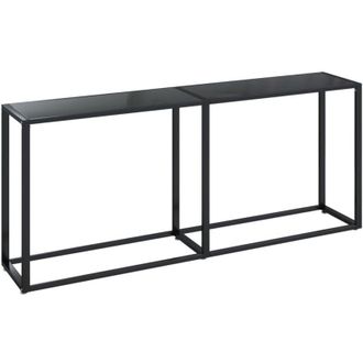 vidaXL Table console Noir 180x35x75,5 cm Verre trempé - Vidaxl
