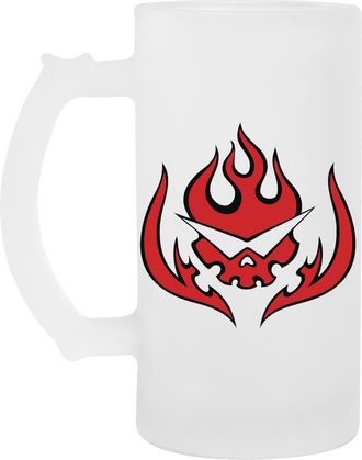 Vendax Tengen Toppa Gurren Lagann - Mannschaft Dai Gurren Logo Glas Bier Becher Tasse Glass Beer Mug Cup