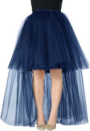 Generic Jupe Femme Hiver, Jupe Femme Mi Longue Polyvalent Midi Ligne A Fluide Et Élégante pour en Maille SuperposéE à Ourlet AsyméTrique