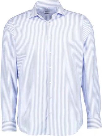 Seidensticker Seidensticker Herren Hemd blau gestreift Slim Fit