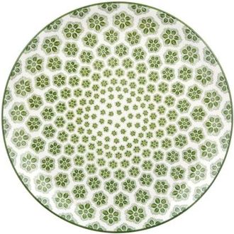 Generico 4er Set Hanami Teller flach 26,5 cm Dekor Grün C