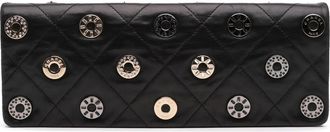 Chanel Clutches - Quilted Calfskin Star Attitude Grommet Fold Over C - Gr. unisize - in Schwarz - f&uuml;r Damen