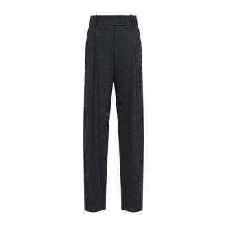 Giorgio Armani Straight Leg Hosen - - Trousers - Damen - Grau - M
