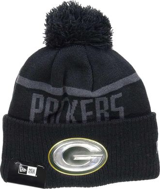 New Era Green Bay Packers NFL 2017 Black Collection Beanie - One-Size