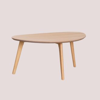 Sklum Beistelltisch aus Holz Yavik Braun Natur