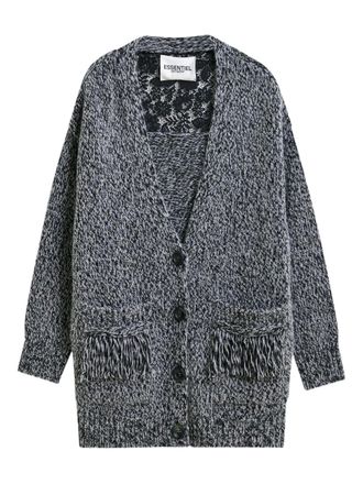 Essentiel cardigan à empiècements en dentelle - Noir