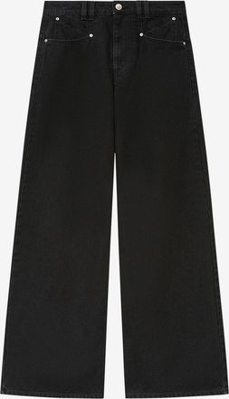 Isabel Marant Pantalon Lemony - Femme - Noir D&eacute;lav&eacute; - Taille 32 - Isabel Marant