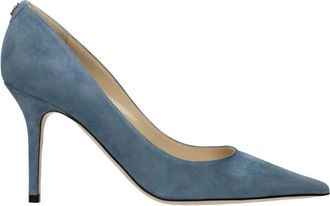 Jimmy Choo London Femme, Chaussures, Bleu, Taille: 39 1/2 EU Escarpins &agrave; Talons Aiguilles en Cuir