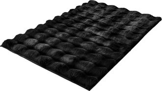 Kleine Wolke Badteppich Cloud in Schwarz mit 70x120 cm