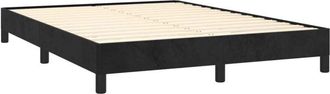 vidaXL Cadre de lit Noir 140x190 cm Velours