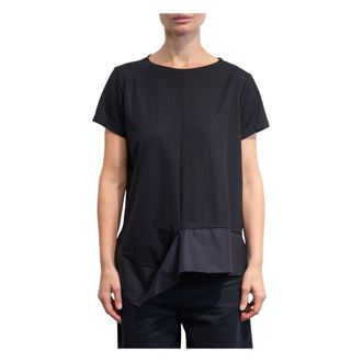 Pierantonio Gaspari T-Shirt Jersey Fluid - - Tops - Damen - Schwarzk - L