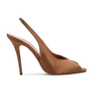 Amina Muaddi Anok Slipper 105 - - Shoes - Damen - Braun - 37 1/2 EU