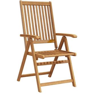vidaXL Vidaxl - Chaises pliables de jardin 3 pcs Bois dacacia solide