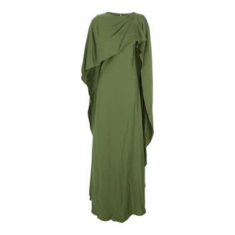 SIMKHAI Femme, Robes, Vert, Taille: 36 FR Robe Cape Verte