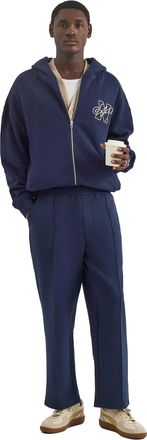 Nautica Strat Kapuzenpullover f&uuml;r Herren, Durchgehender Rei&szlig;verschluss (Dunkel-Marineblau)