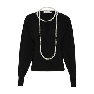 Zimmermann V-Ausschnitt Strickware - - Knitwear - Damen - Schwarzk - XS