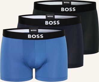 HUGO BOSS 3er-Pack Boxershorts One blau