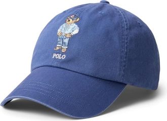 Ralph Lauren Cap aus Baumwolle mit Polo-Bear-Aufn&auml;her in