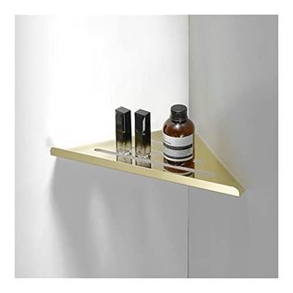 Generic HEXEH &Eacute;tag&egrave;re dangle de douche dor&eacute;e bross&eacute;e pour salle de bain, &eacute;tag&egrave;res flottantes, &eacute;tag&egrave;re de rangement en acier inoxydable, &eacute;tag&egrave;re de rangement p