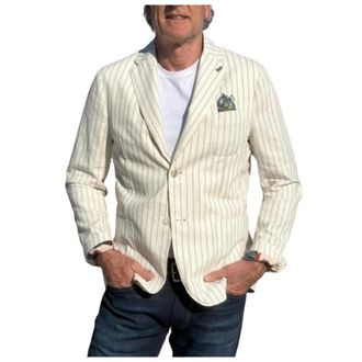 Bob David 476 Blazer - - Jackets - Herren - Wei&szlig; - 2XL