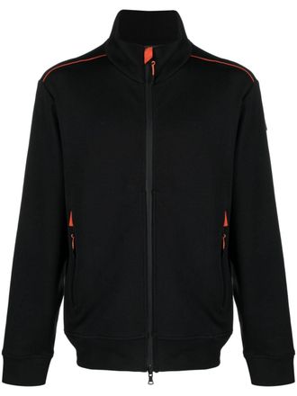 Paul & Shark Sweatshirtjacke mit Stehkragen - Schwarz