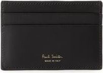 Paul Smith Leder -gestreift - schwarze Lederdruckkarten