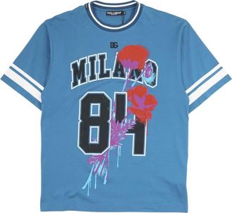 Dolce & Gabbana Homme, Tops, Bleu, Taille: S T-Chemises
