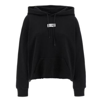 Maison Margiela Femme, Sweatshirts et sweats &agrave; capuche, Noir, Taille: 40 FR SweaT-shirt &agrave; capuche en coton