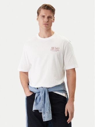 HUGO BOSS T-Shirt Nofishix 50554370 Wei&szlig; Regular Fit