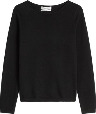 Marc O'Polo Basic-Strickpullover Regular aus softem Baumwolle-Schurwolle-Mix S, schwarz