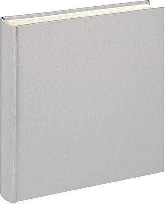 Walther Design Fotoalbum grau 30 x 30 cm Leinen, Cloth FA-508-D
