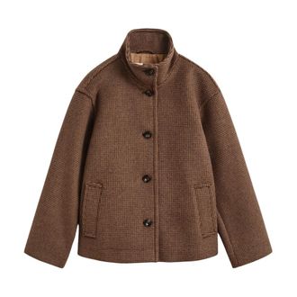GANT Jacke aus Wollmischgewebe mit Karomuster - - Jackets - Damen - Braun - L