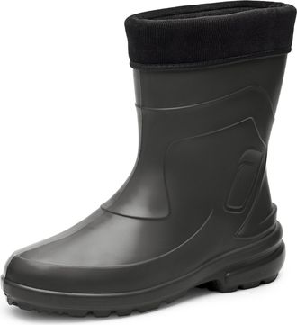 Ladeheid Thermo Eva Gummistiefel Damen gef&uuml;ttert wasserdichte und federleichte Regenstiefel Damen LA-800-2017 (Graphite/Schwarz, 41 EU)