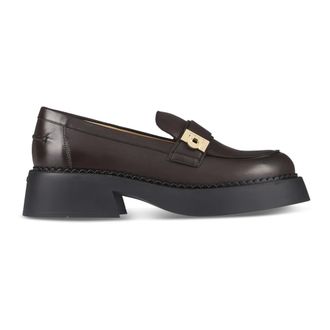 Ferragamo Femme, Chaussures, Brun, Taille: 35 EU Chaussures Plates New Port T Moro