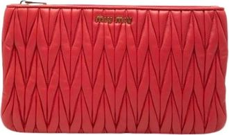Miu Miu Sac pochette Pre-owned - Femme - Pre-owned - Rouge - Taille: ONE Size