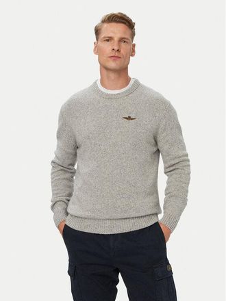Aeronautica Aeronautica Militare Pullover 262MA1645UL00924 Grau Regular Fit