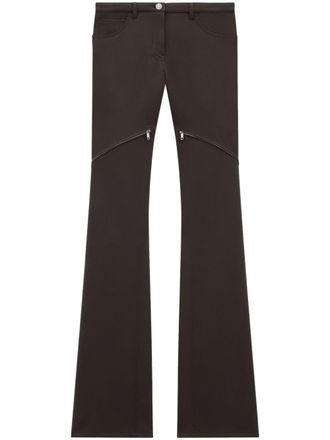 Courrèges Tief sitzende Ellipse Twill-Hose - Braun