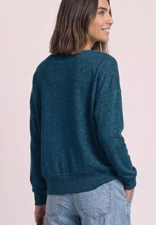Street One Langarmshirt aus Jersey in Unifarbe