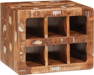vidaXL Vidaxl - Weinregal Braun 44 x 30 x 35 cm Massives recyceltes Holz