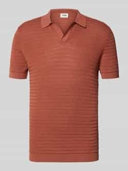 Drykorn Slim Fit Poloshirt mit V-Ausschnitt Modell Braian