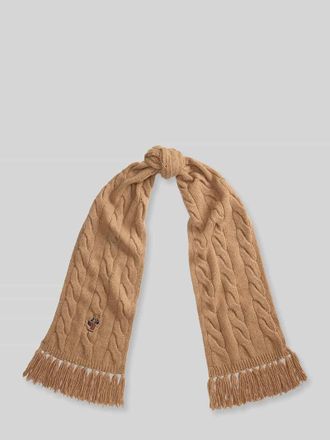Polo Ralph Lauren Schal aus Woll-Mix mit Polo-BEAR-Motiv