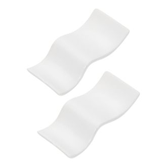 Pretyzoom Keramik Essst&auml;bchenhalter Und L&ouml;ffelst&auml;nder Wellenform Geschirrablage F&uuml;r K&uuml;che Sp&uuml;lmaschinenfest Robust