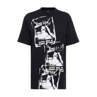 John Richmond T-Shirt mit Wiederholtem Grafikdruck - - Tops - Damen - Schwarzk - M