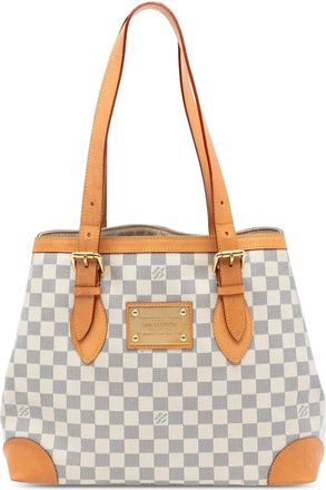 Louis Vuitton Shopper - Damier Azur Hampstead MM - Gr. unisize - in Wei&szlig; - f&uuml;r Damen